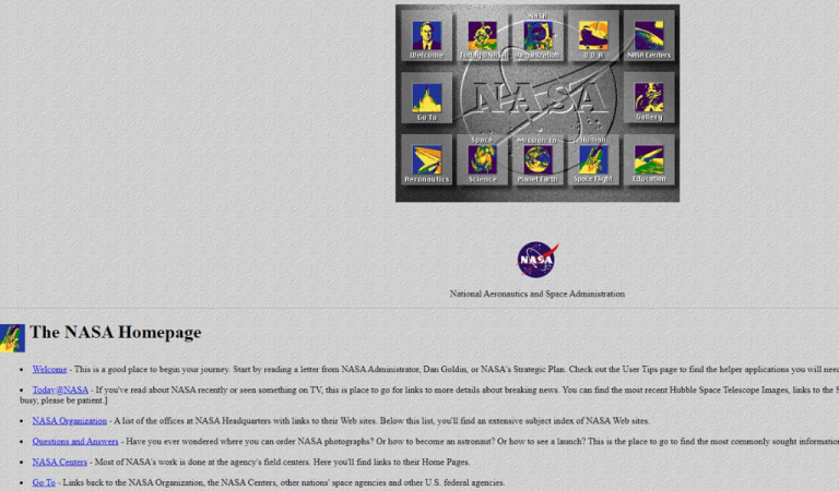 The Web in 1996 | Retro Websites | BFI News and Tips