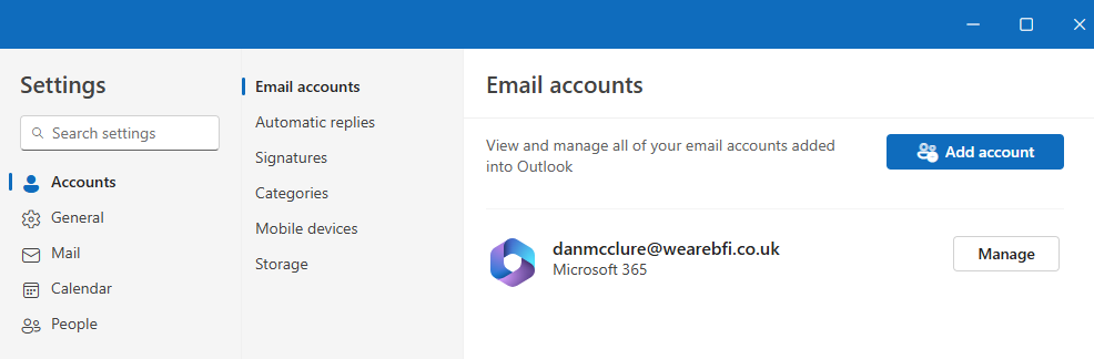 New Outlook Email Setup | BFI News